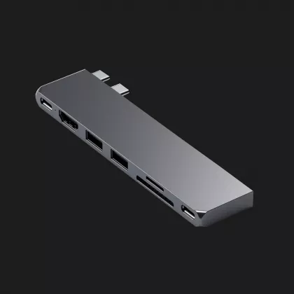 Купити Satechi Aluminum USB-C Pro Hub Slim Adapter (ST-HUCPHSM) (Space Gray) — ціни ⚡, відгуки ⚡ ...
