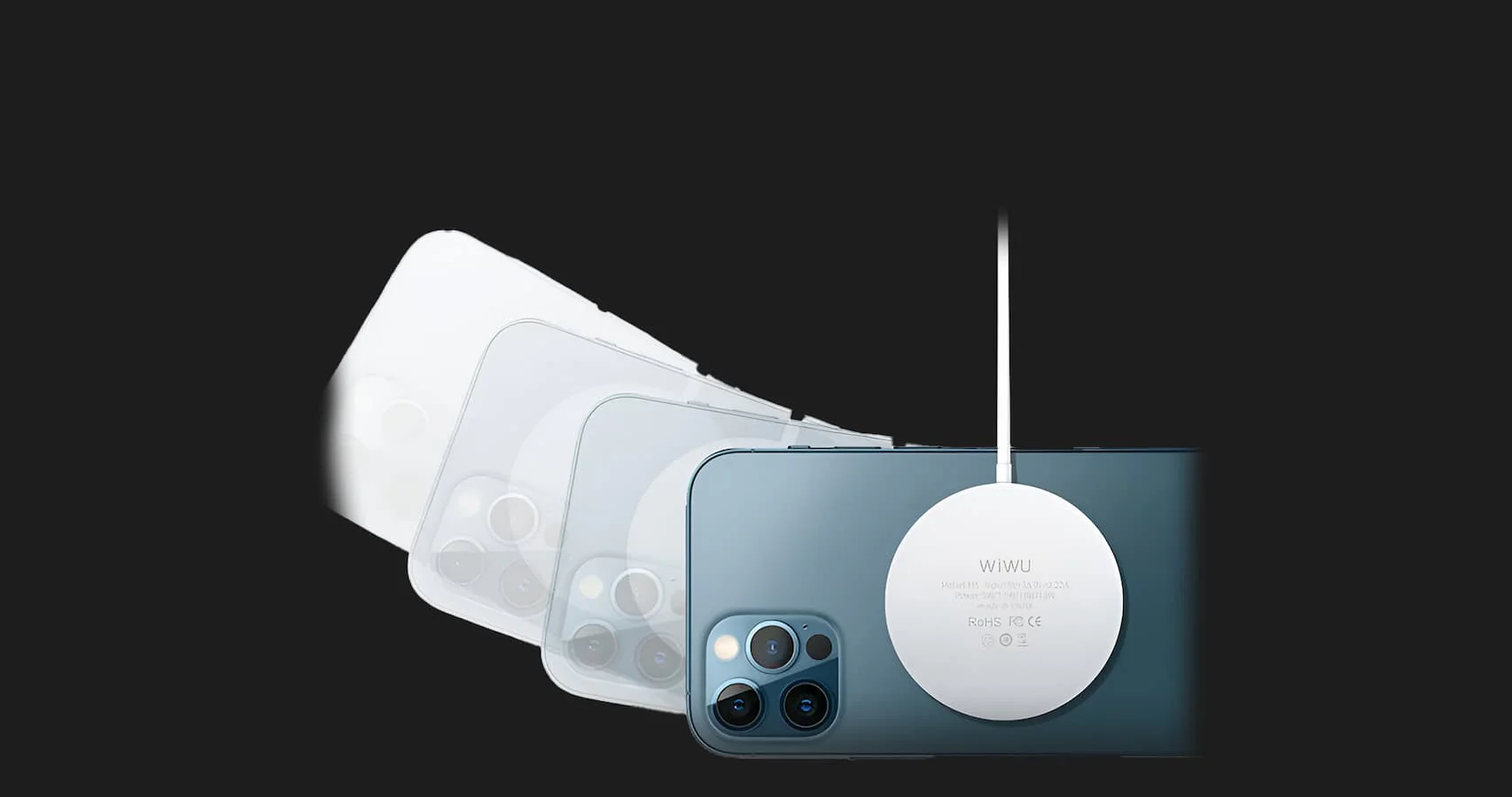 Купити Безпровідна зарядка WiWU Wi-W009 15W Wireless Charger (White ...