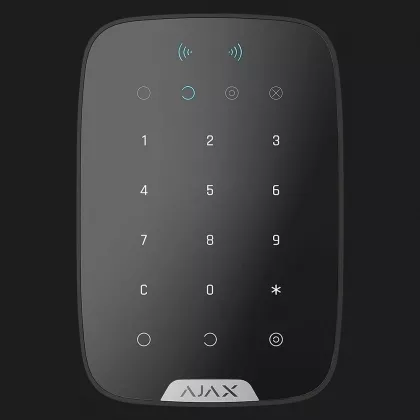 Купити Бездротова сенсорна клавіатура Ajax Keypad Plus (Black) — ціни ⚡ ...