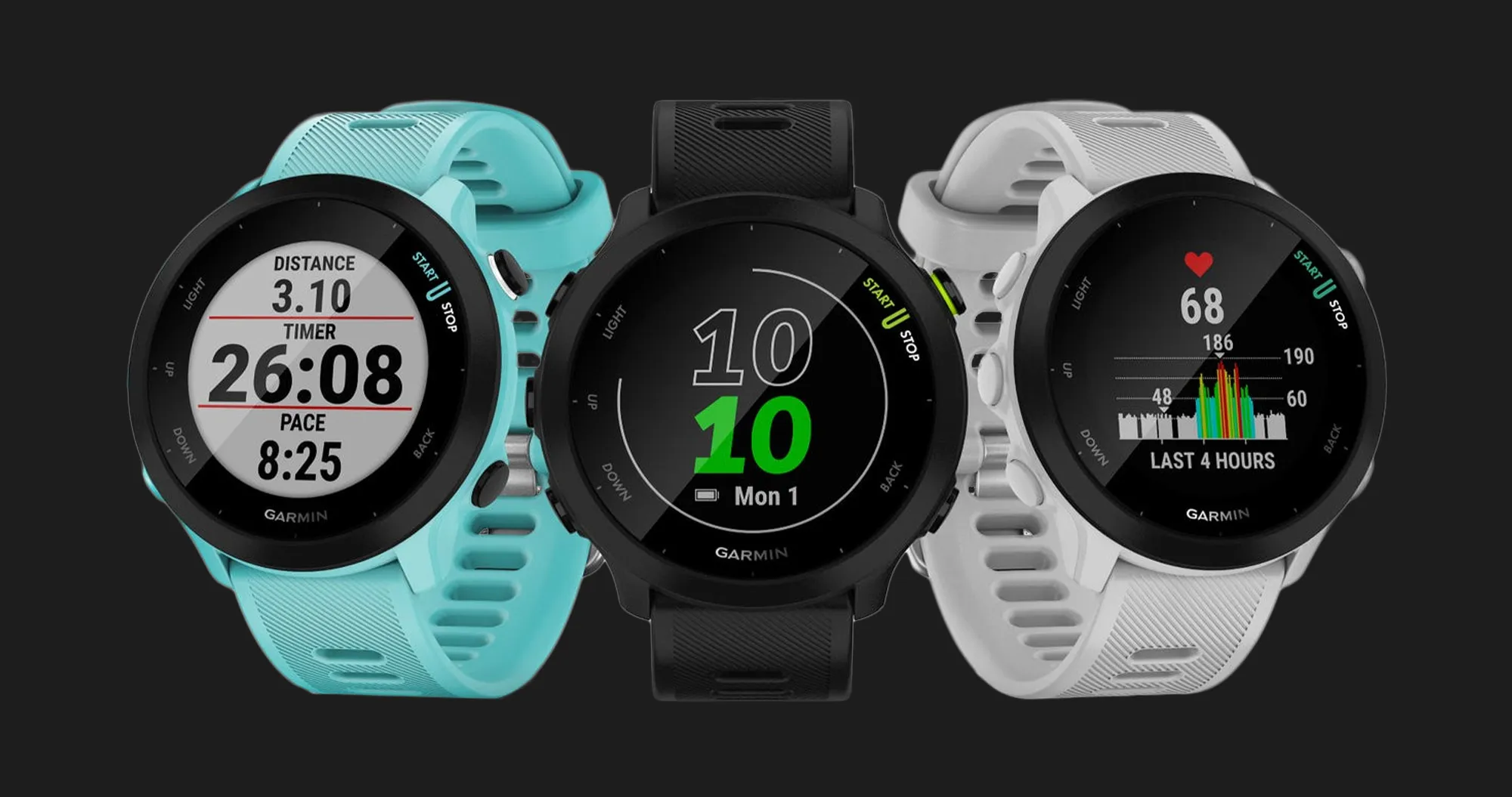 Купить Garmin Forerunner 55 White (010-02562-11) — цены ⚡, отзывы ⚡ ...